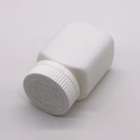 China 80ml HDPE Square Bottle with 38mm Screw Cap and Kid Safety Cap Custom Color for sale