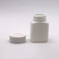 China 80ml HDPE Square Bottle with 38mm Screw Cap and Kid Safety Cap Custom Color for sale