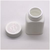 China 80ml HDPE Square Bottle with 38mm Screw Cap and Kid Safety Cap Custom Color for sale