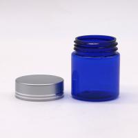 China Refillable 40ml PET Pill Capsule Bottle with 38mm Silver Aluminum Screw Cap for sale