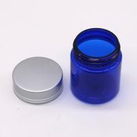 China Refillable 40ml PET Pill Capsule Bottle with 38mm Silver Aluminum Screw Cap for sale