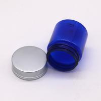 China Refillable 40ml PET Pill Capsule Bottle with 38mm Silver Aluminum Screw Cap for sale