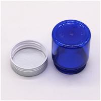 China Refillable 40ml PET Pill Capsule Bottle with 38mm Silver Aluminum Screw Cap for sale
