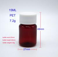 China 15ml PET Pill Bottle Child Safety Cap Recyclable BPA Free Custom Service Medicine Container for sale