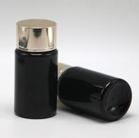 China GMP 50ml PET Plastic Medicine Pill Bottle with Gold Silver Coating Screw Cap for sale