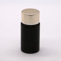 China GMP 50ml PET Plastic Medicine Pill Bottle with Gold Silver Coating Screw Cap for sale