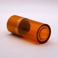 China Refillable 60ml PET Pill Capsule Bottle with Gold Silver Aluminum Screw Cap for sale