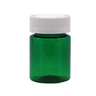 China 2oz 60ml PET Screw Cap Collar Bottle for Drug Grade Medicine Supplement Packaging for sale