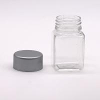 China 60ml PET Plastic Square Bottles with Plastic Screw Cap for Tablets Pill Capsule for sale
