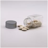 China 60ml PET Plastic Square Bottles with Plastic Screw Cap for Tablets Pill Capsule for sale