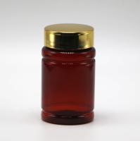 China 80ml PET Pill Medicine Bottle with Custom Color and Gold Silver Coating Cap for sale