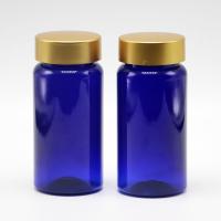 China 100ml PET Sterile Medicine Plastic Bottle with Gold Cap for Pills Tablets Custom Color for sale