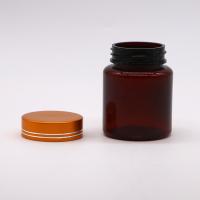China Gold Coating Cap PET Medicine Bottle 100cc Refillable Sterile Pill Tablet Capsule for sale