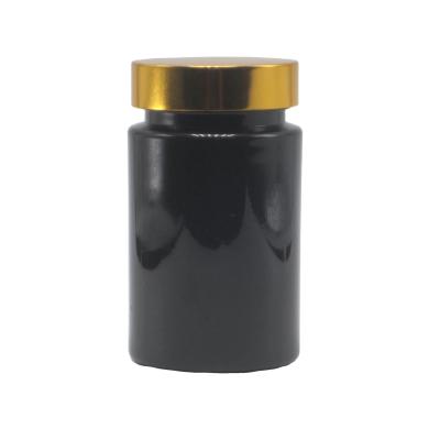 China PET 120ml Black Plastic Bottle for Medicine Pill Capsule Supplement for sale