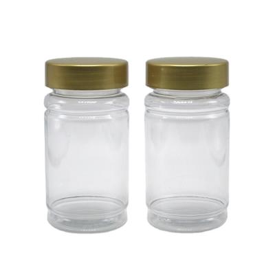 China PET Collar 120ml Bamboo Shape Plastic Bottle Screw Cap for Medicine Pill Capsule Supplement for sale