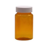 China 150ml PET Plastic Orange Pill Bottle for Medicine Supplement Packaging for sale