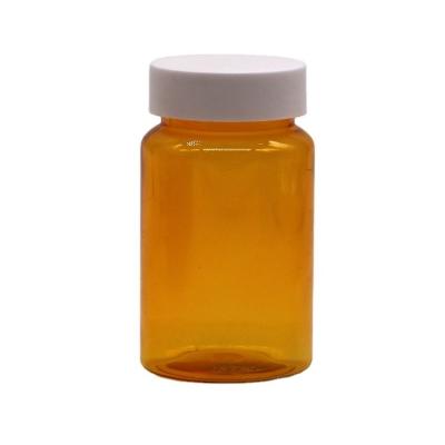 China 150ml PET Plastic Orange Pill Bottle for Medicine Supplement Packaging for sale