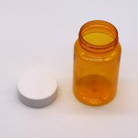 China 150ml PET Plastic Orange Pill Bottle for Medicine Supplement Packaging for sale