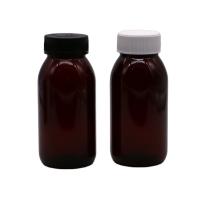 China Customizable 180ml PET Round Sterile Cough Syrup Oral Liquid Bottle with Child Safety Cap for sale