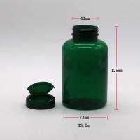 China 350ml PET Screw Cap Medical Plastic Refillable Bottle for Medicine Capsules for sale