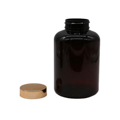 China 500ml PET Medicine Container with Screw Cap and Custom Color Label Stickers for sale