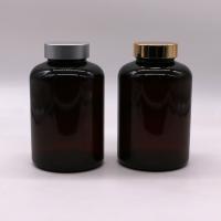 China 500ml PET Medicine Container with Screw Cap and Custom Color Label Stickers for sale
