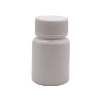 China 30mL HDPE White Plastic Pill Bottle with Child Safety Cap for Medicine Storage for sale