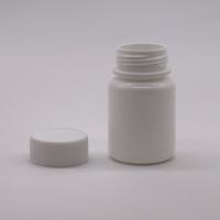 China 30mL HDPE White Plastic Pill Bottle with Child Safety Cap for Medicine Storage for sale