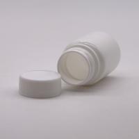 China 30mL HDPE White Plastic Pill Bottle with Child Safety Cap for Medicine Storage for sale