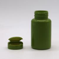 China Plastic HDPE Bottle 150ml 5oz Wide Mouth Empty Capsule Containers with Flip Cap for sale