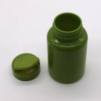 China Plastic HDPE Bottle 150ml 5oz Wide Mouth Empty Capsule Containers with Flip Cap for sale