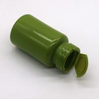 China Plastic HDPE Bottle 150ml 5oz Wide Mouth Empty Capsule Containers with Flip Cap for sale