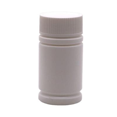 China 60mm HDPE Bamboo Shape Plastic Bottle 30ml Small Capacity Screw Cap Pill Container for sale