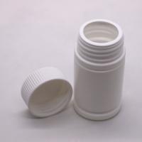 China 60mm HDPE Bamboo Shape Plastic Bottle 30ml Small Capacity Screw Cap Pill Container for sale