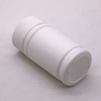 China 60mm HDPE Bamboo Shape Plastic Bottle 30ml Small Capacity Screw Cap Pill Container for sale
