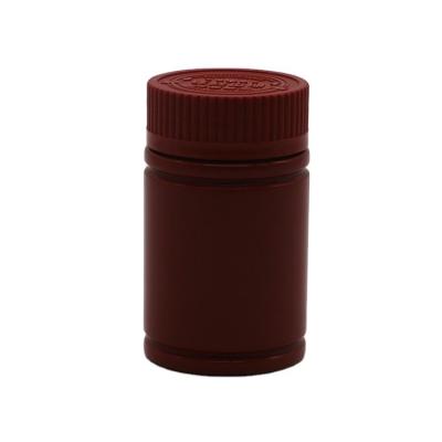China Food Grade 70ml HDPE Plastic Bottle Jar with Child Proof Cap for Medicine Tablets for sale