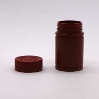 China Food Grade 70ml HDPE Plastic Bottle Jar with Child Proof Cap for Medicine Tablets for sale