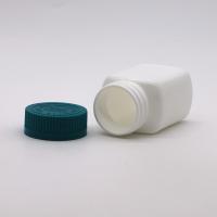 China 95mL Square HDPE Plastic Medicine Storage Bottle Jar for Solid Tablet Capsule for sale