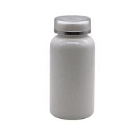 China 200mL Round Shape HDPE Plastic Pill Storage Bottle with Flip Over Lid and PE Material for sale