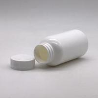 China 200mL Round Shape HDPE Plastic Pill Storage Bottle with Flip Over Lid and PE Material for sale