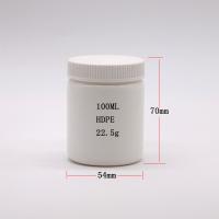 China 100mL HDPE Plastic Bottle Jar Wide Mouth Storage Container Custom Color Print Logo for sale