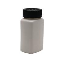 China SCREW CAP 120mL HDPE Square Shape Customized Color Empty Medicine Pill Bottle Container for sale