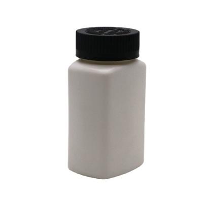 China SCREW CAP 120mL HDPE Square Shape Customized Color Empty Medicine Pill Bottle Container for sale