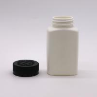China SCREW CAP 120mL HDPE Square Shape Customized Color Empty Medicine Pill Bottle Container for sale