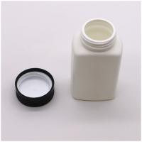 China SCREW CAP 120mL HDPE Square Shape Customized Color Empty Medicine Pill Bottle Container for sale