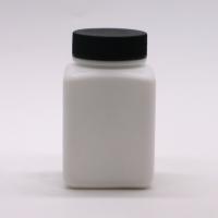 China HDPE Square Pill Bottle Custom Color 100ml Solid Powder Medicine Container with Screw Cap for sale