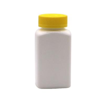 China 6oz 180ml HDPE Square Pill Tablet Medicine Bottle for Dietary Nutrition for sale