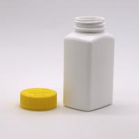 China 6oz 180ml HDPE Square Pill Tablet Medicine Bottle for Dietary Nutrition for sale