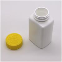 China 6oz 180ml HDPE Square Pill Tablet Medicine Bottle for Dietary Nutrition for sale