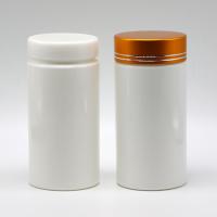 China Pharmacy 200mL HDPE Plastic Bottle with Screw Cap Straight Cylinder Shape for sale